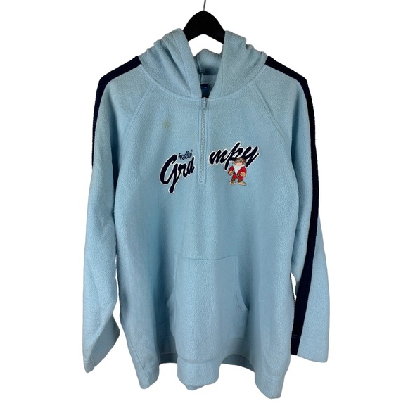 Disney | Jackets & Coats | Vintage 9s Disney Grumpy Fleece Quarter Zip ...